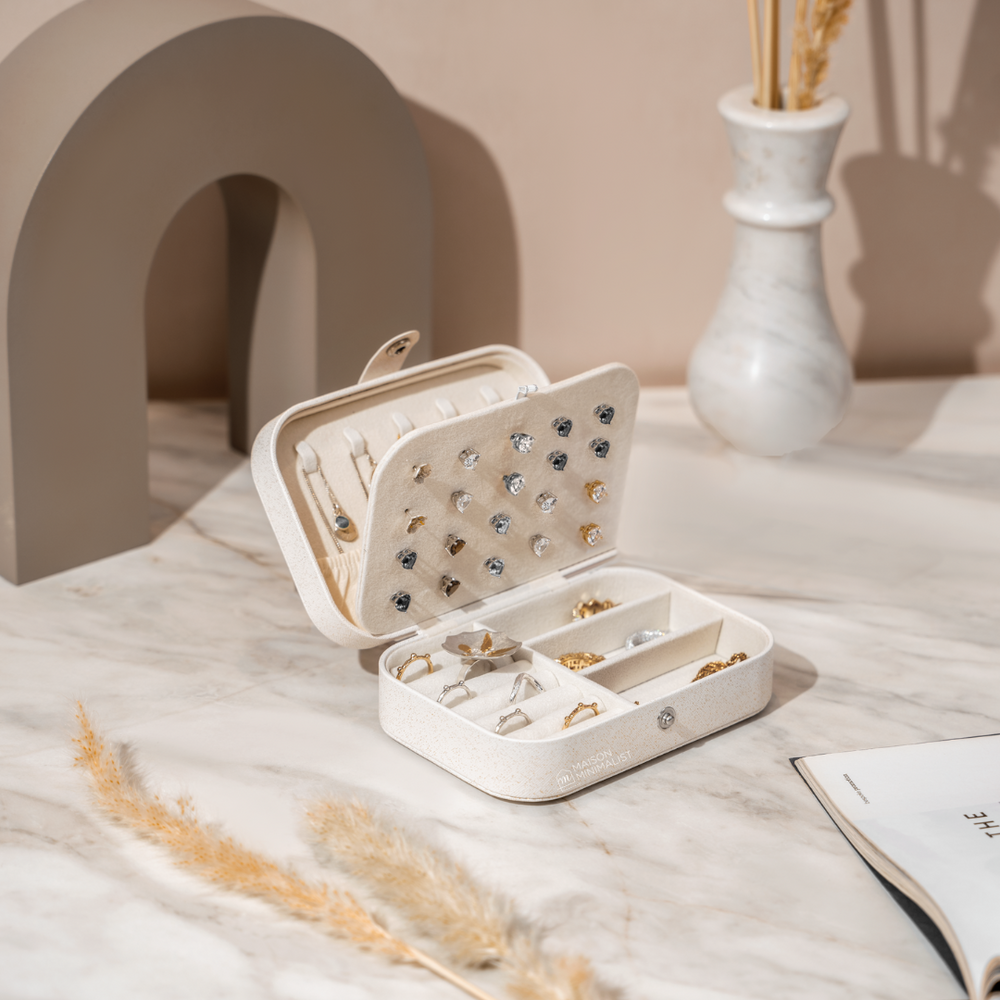 ELLE | Double-Layered Portable Jewelry Box - Maison Minimalist